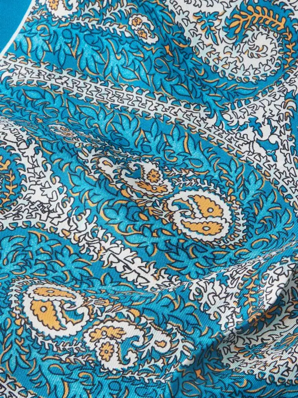 Etro Turandot Silk-twill Scarf - Blue