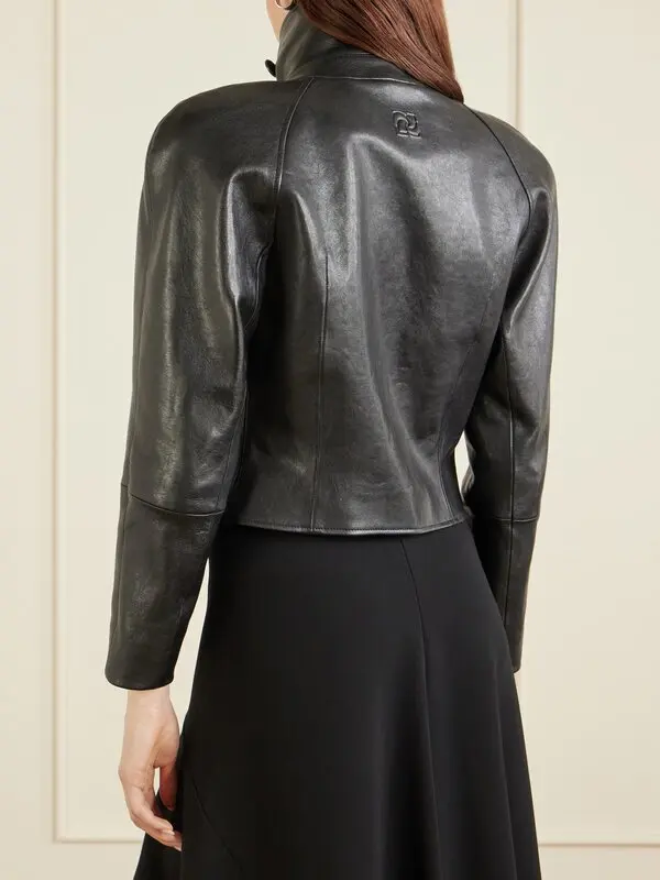 Magda Butrym Double-breasted Leather Jacket