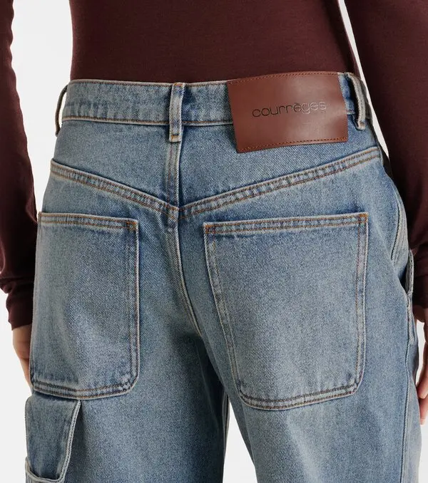COURREGES Courrèges Logo Wide-leg Jeans