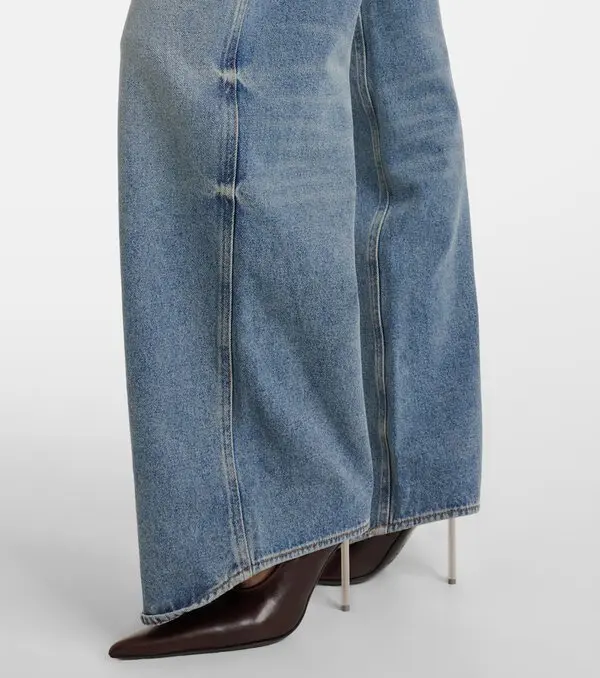 COURREGES Courrèges Logo Wide-leg Jeans
