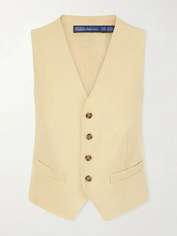 Polo Ralph Lauren Hemp And Cotton-voile Vest - Brown