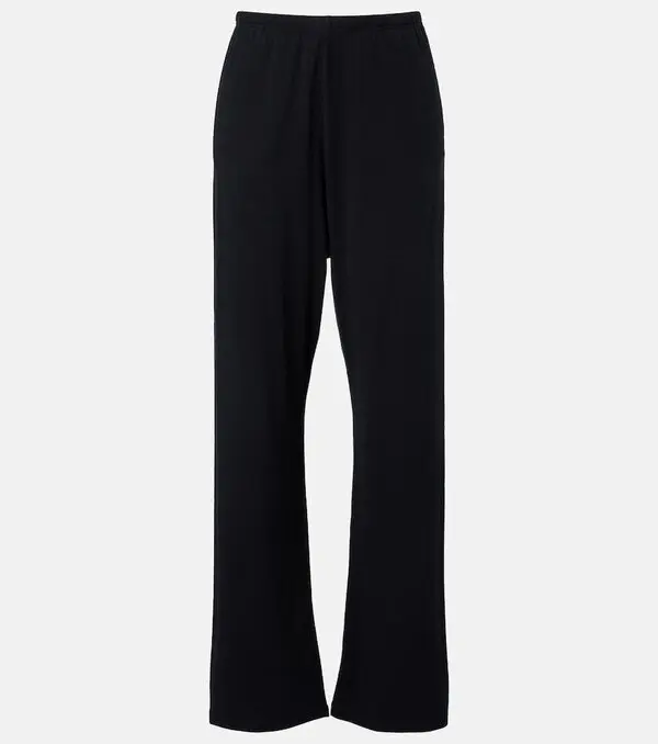 THE ROW Kohana Cotton Sweatpants - Black