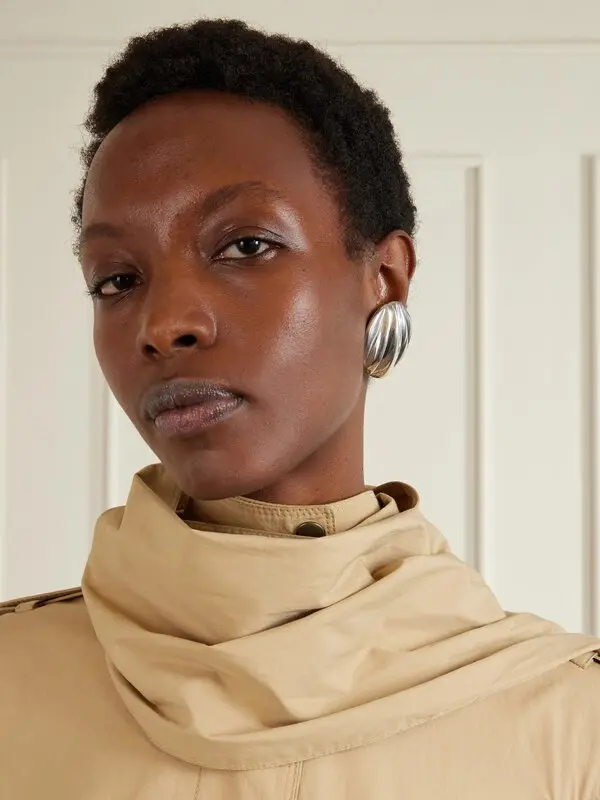 Chloé Oversized Clip-on Earrings - Silver