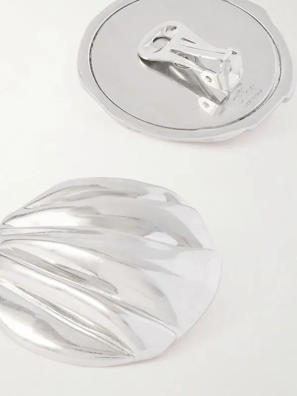 Chloé Oversized Clip-on Earrings - Silver