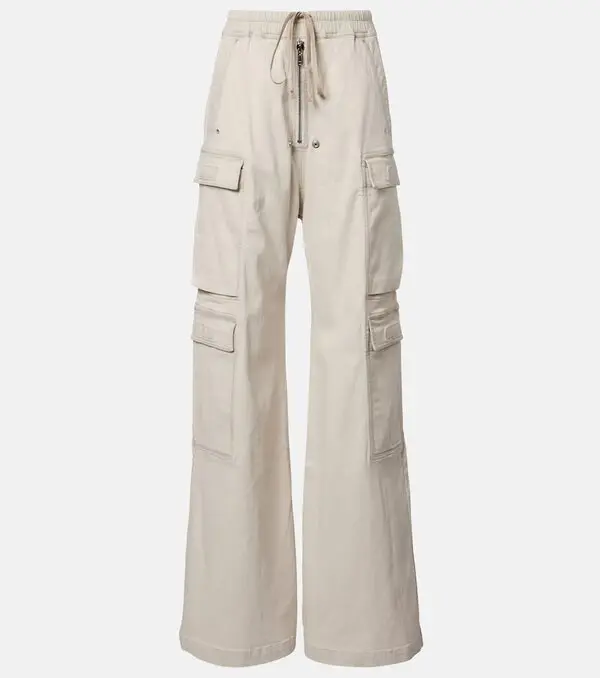 Rick Owens Jumbo Cotton-blend Cargo Pants