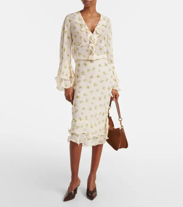 Dorothee Schumacher Airy Daydream Floral Georgette Blouse