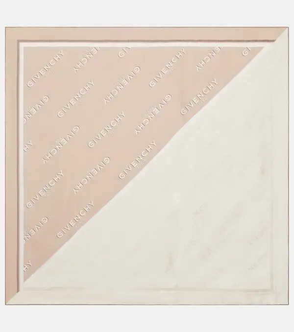 Givenchy Logo Silk Twill Scarf - Multicoloured