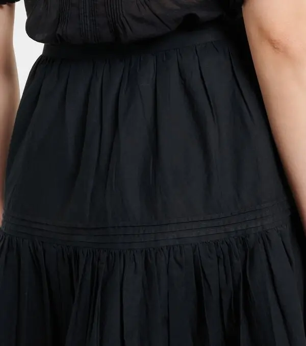 DÔEN Sebastiane Cotton Poplin Midi Skirt