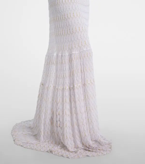 Missoni Halterneck Open-back Lame Gown