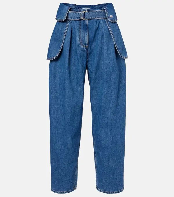 Loewe Belted Wide-leg Jeans