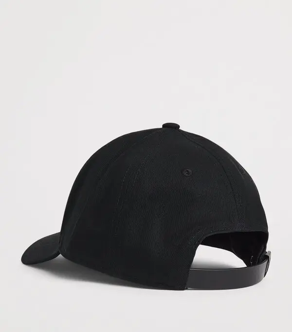 Moose Knuckles Cotton Baseball Cap With Silver Tone Logo
