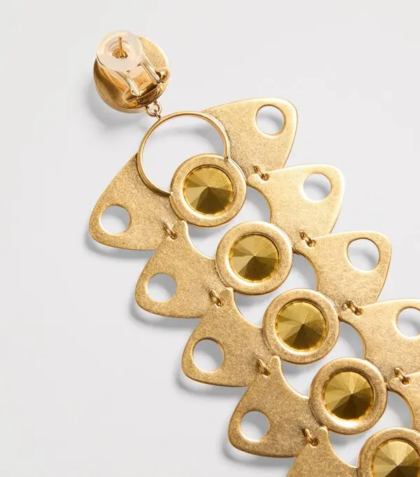 Valentino Garavani Embellished Crystal Drop Earrings