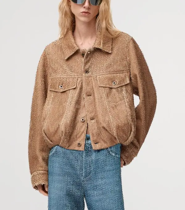 Loewe Textured Lambskin Oversized Jacket