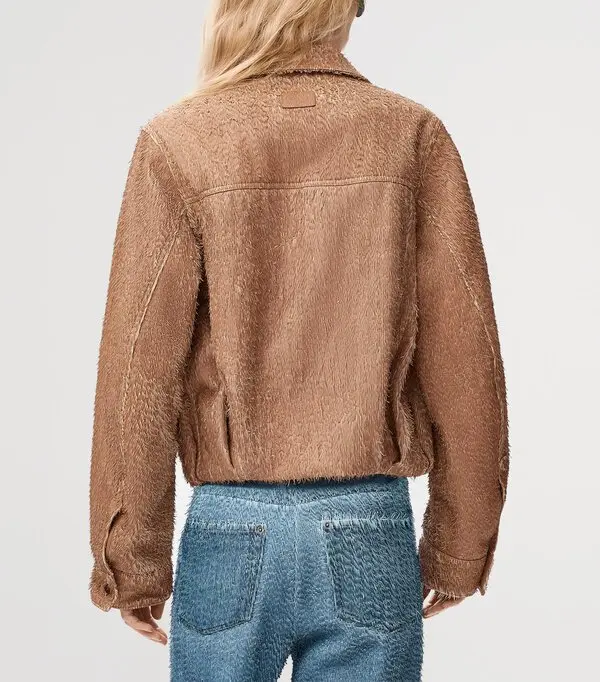 Loewe Textured Lambskin Oversized Jacket