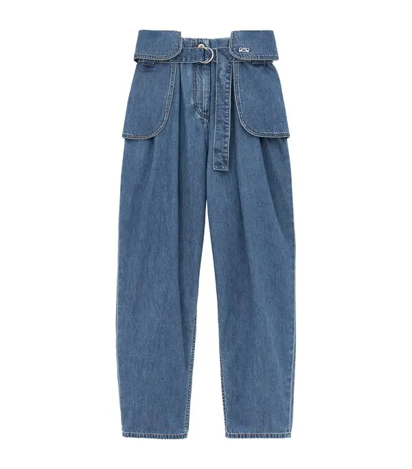Loewe Fold-over Waistband Cargo Jeans