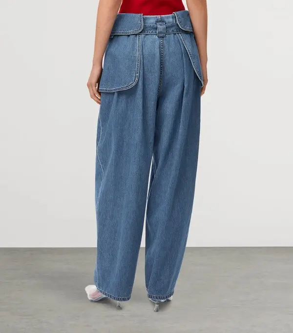 Loewe Fold-over Waistband Cargo Jeans