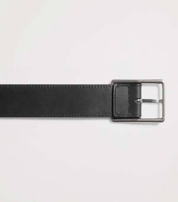Bottega Veneta Leather Intrecciato Belt