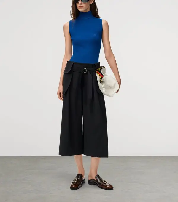 Loewe Sleeveless Rollneck Top - Blue