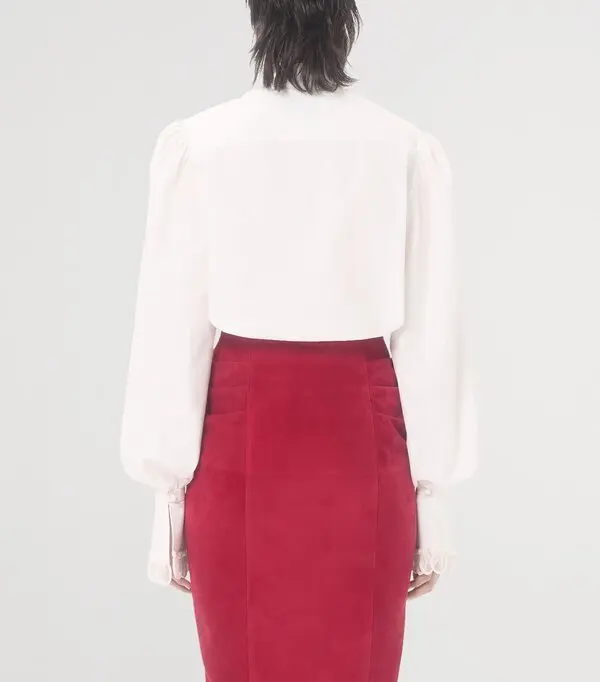Valentino Garavani Cotton Shirt With Scalloped Cuffs