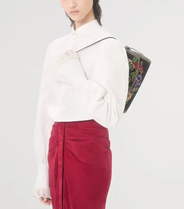 Valentino Garavani Cotton Shirt With Scalloped Cuffs