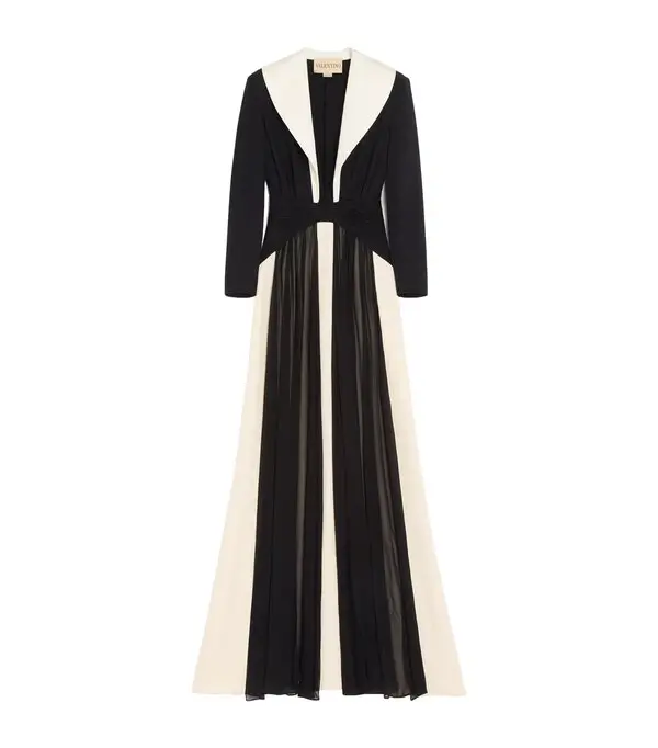 Valentino Garavani Silk Blazer Gown - Black