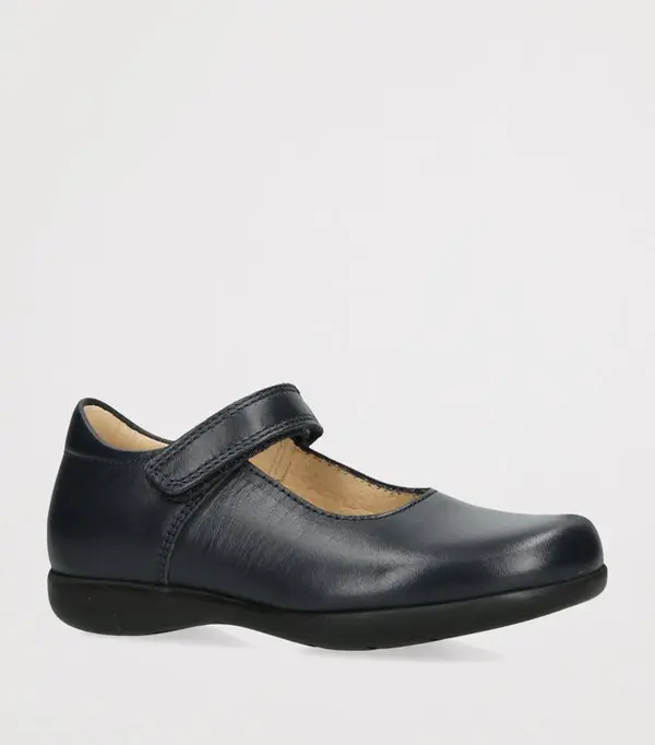 Trotters Emily Leather Mary Jane Shoes - Navy