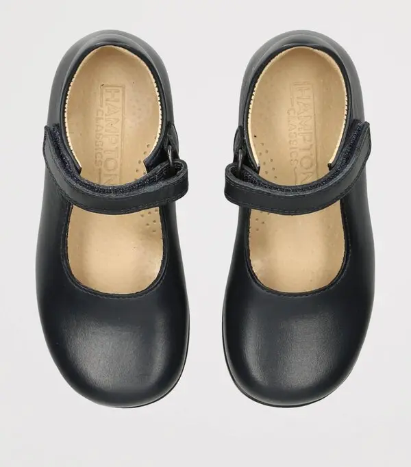 Trotters Emily Leather Mary Jane Shoes - Navy