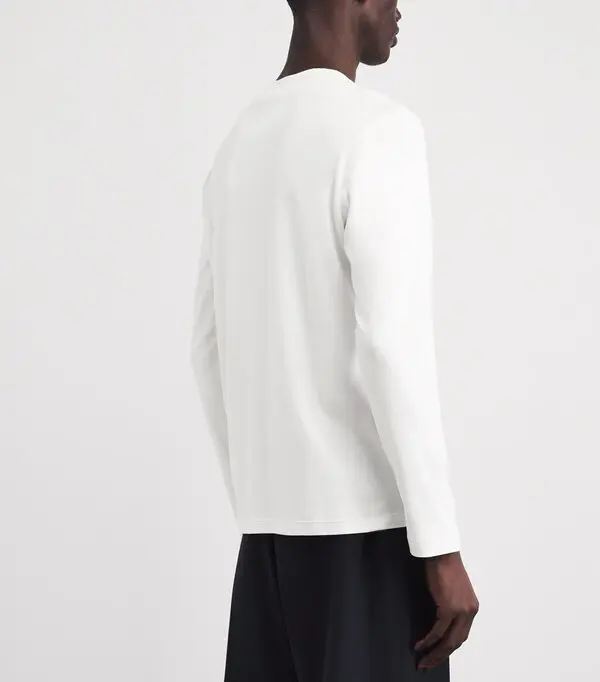 Brioni Sea Island Cotton Long-sleeve T-shirt - White