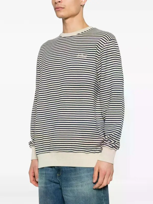 MC2 SAINT BARTH Striped Embroidered Sweatshirt