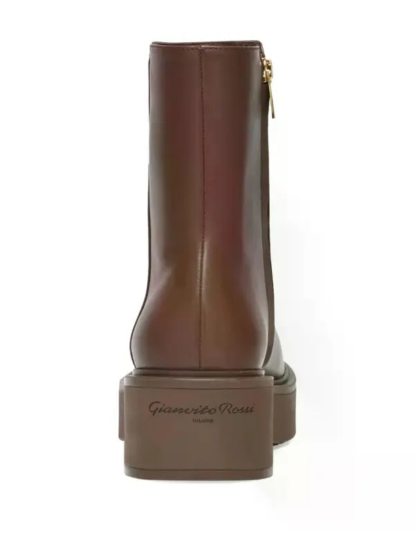 GIANVITO ROSSI Platform Boots - Brown
