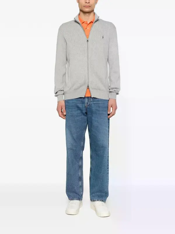 Polo Ralph Lauren Ribbed Knit Zip Cardigan