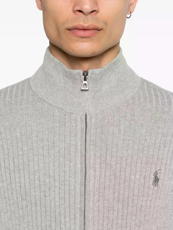 Polo Ralph Lauren Ribbed Knit Zip Cardigan
