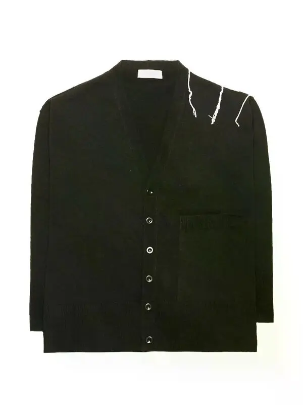 PAURA Rimini V-neck Cardigan With Patch Pocket