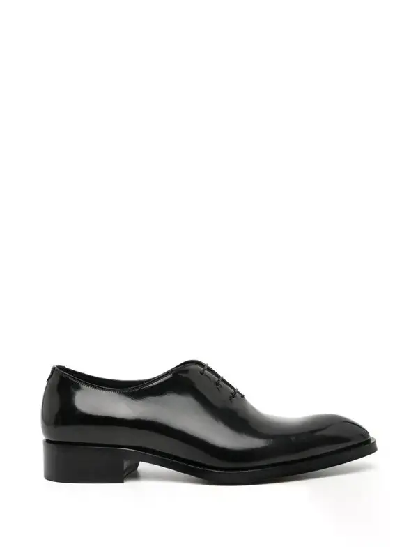 TOM FORD Leather Oxford Shoes With Lace-up Fastening - Black