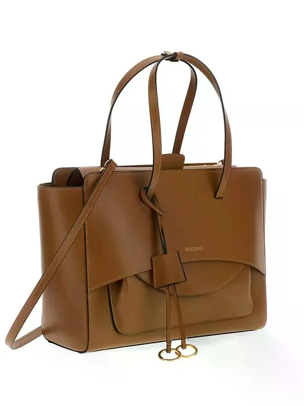 HIDESINS Flap Leather Tote - Brown