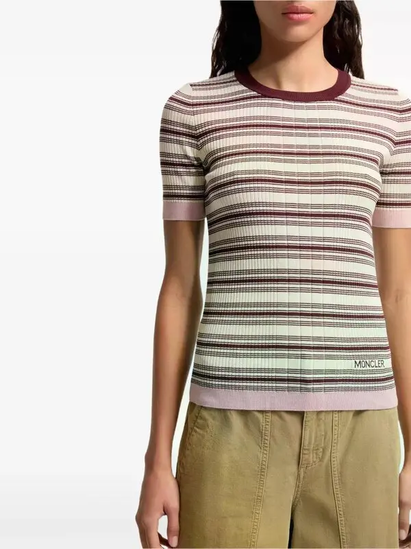 Moncler Striped Knitted T-shirt