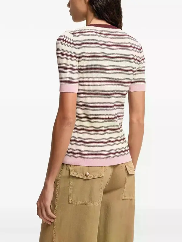 Moncler Striped Knitted T-shirt