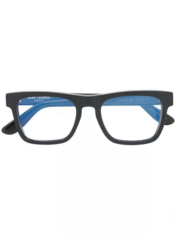 Saint Laurent Rectangle Glasses - Black