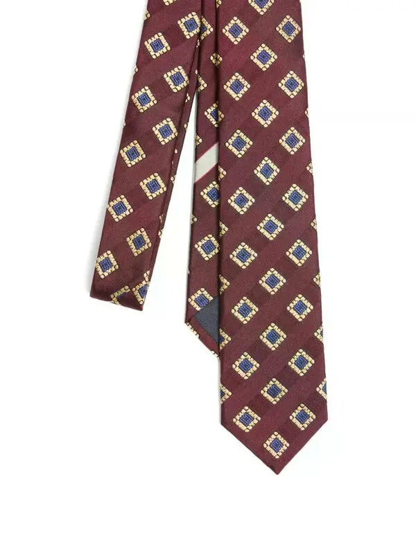 Valentino Garavani Jacquard Neck Tie - Red