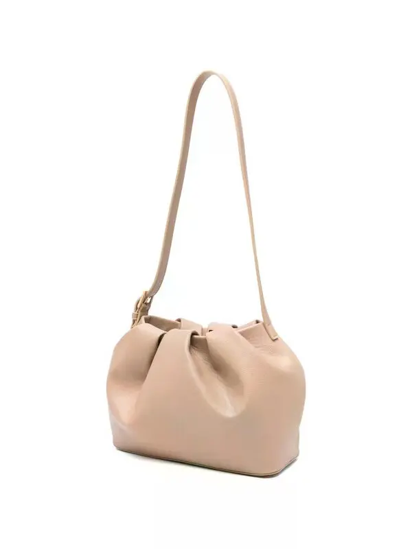THEMOIRE Athena Ruched Cross-body Bag - Neutrals
