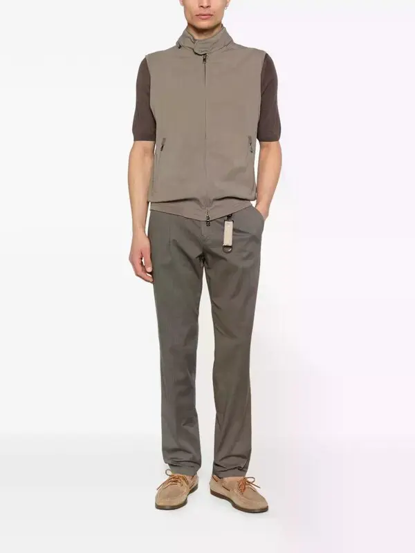 MANUEL RITZ Pleated Twill Trousers - Grey