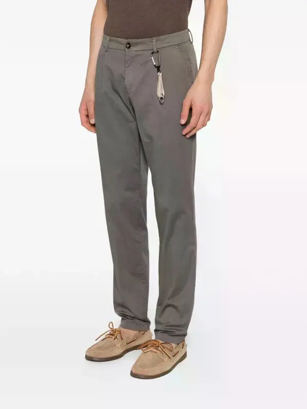 MANUEL RITZ Pleated Twill Trousers - Grey