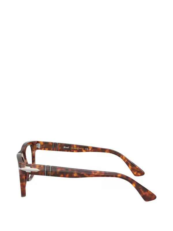 Persol Cecil Rectangle Eyeglasses With Silver-tone Detail