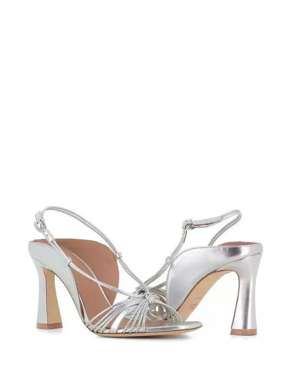 MALONE SOULIERS Nomi Metallic Leather Sandals