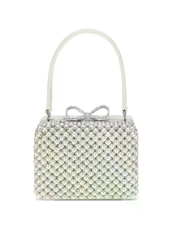 SELF-PORTRAIT Pearl Embellished Micro Bag