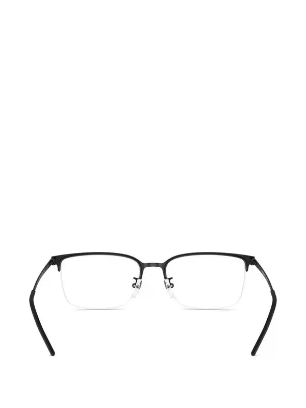 Emporio Armani Rectangle Frame Half Rim Eyeglasses
