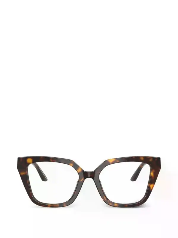 Emporio Armani Square Frame Eyeglasses - Brown