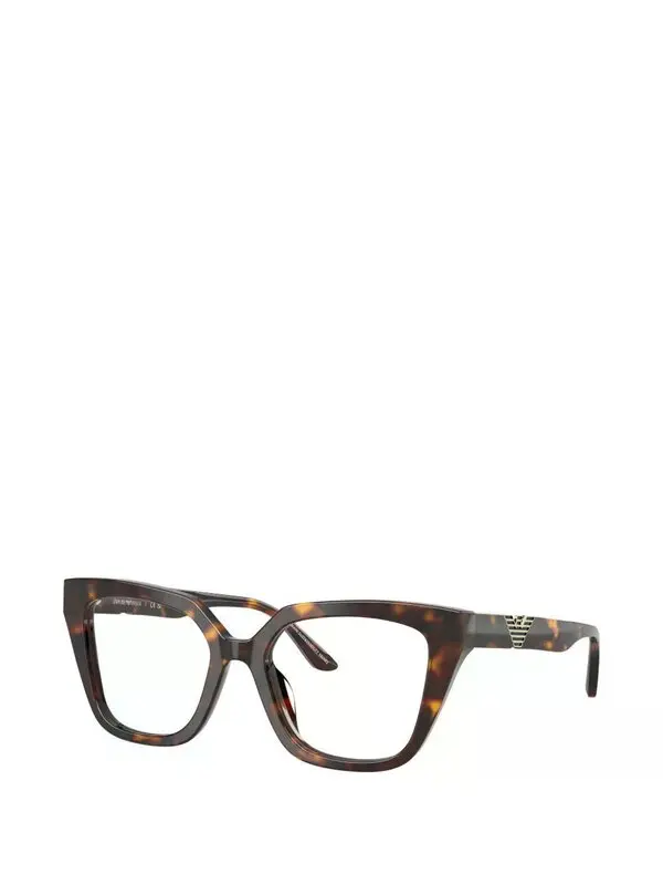 Emporio Armani Square Frame Eyeglasses - Brown