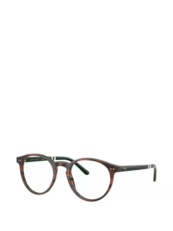 POLO RALPH LAUREN EYEWEAR Round Frame Eyeglasses - Brown