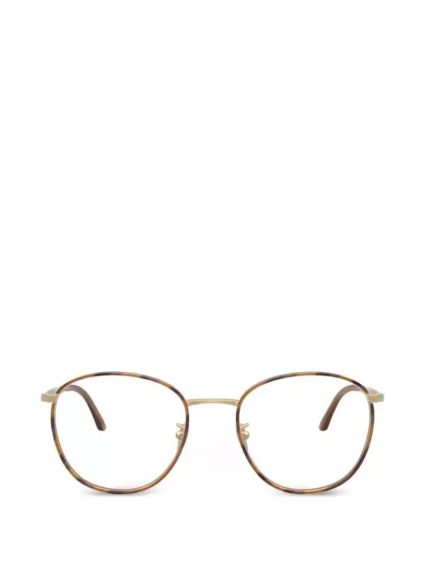 Giorgio Armani Round-frame Glasses - Brown